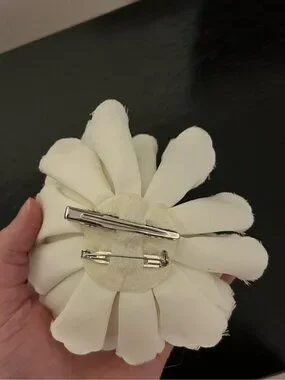 Jewelry | Womens Floral Broach Pin Cream Neutral Boho Chic Peasant ...